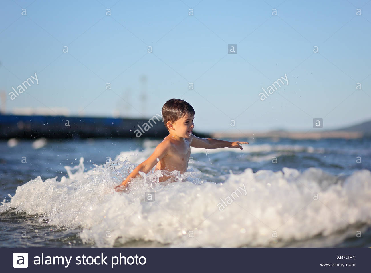 Children Playing In Sea High Resolution Stock Photography and Images ...