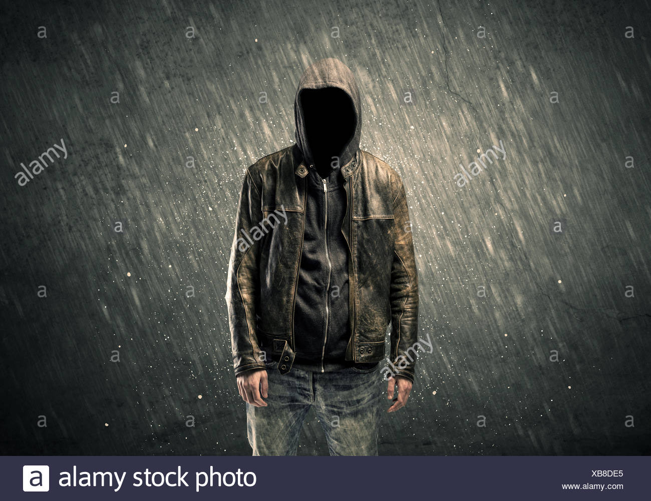 Faceless Guy Standing In Hoodie High Resolution Stock Photography and ...