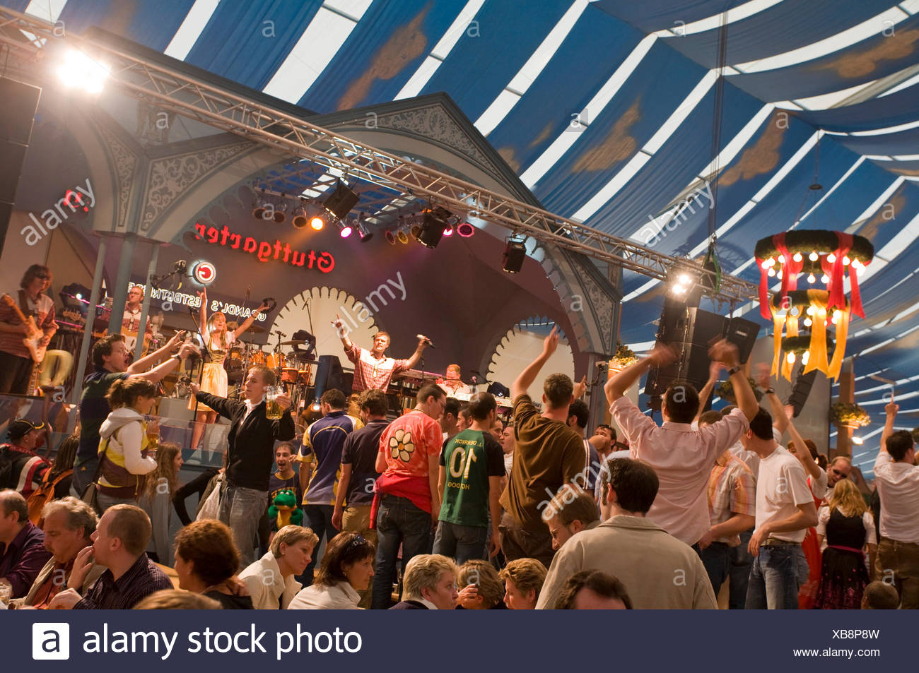 Beer Hall Stuttgart Beer Festival Stock Photos & Beer Hall Stuttgart ...