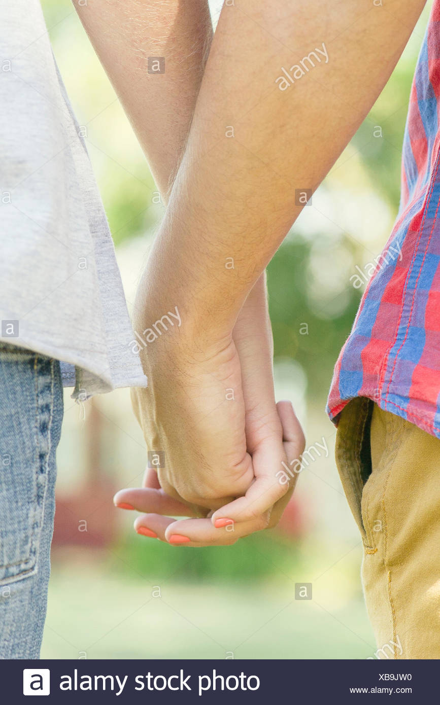 Couple Holding Hands Back View High Resolution Stock Photography and ...