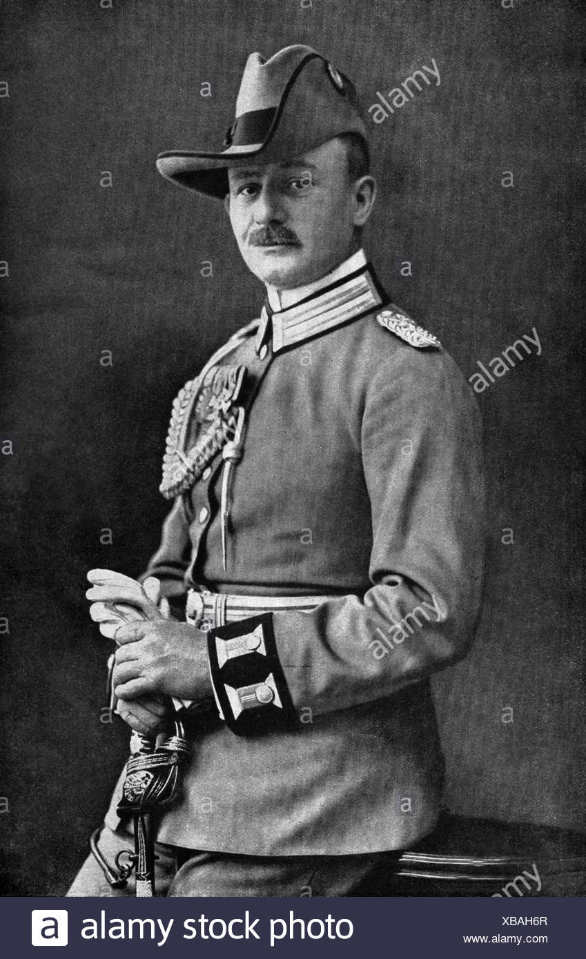 Paul Von Lettow Vorbeck 1870 1964 Imperial High Resolution Stock ...