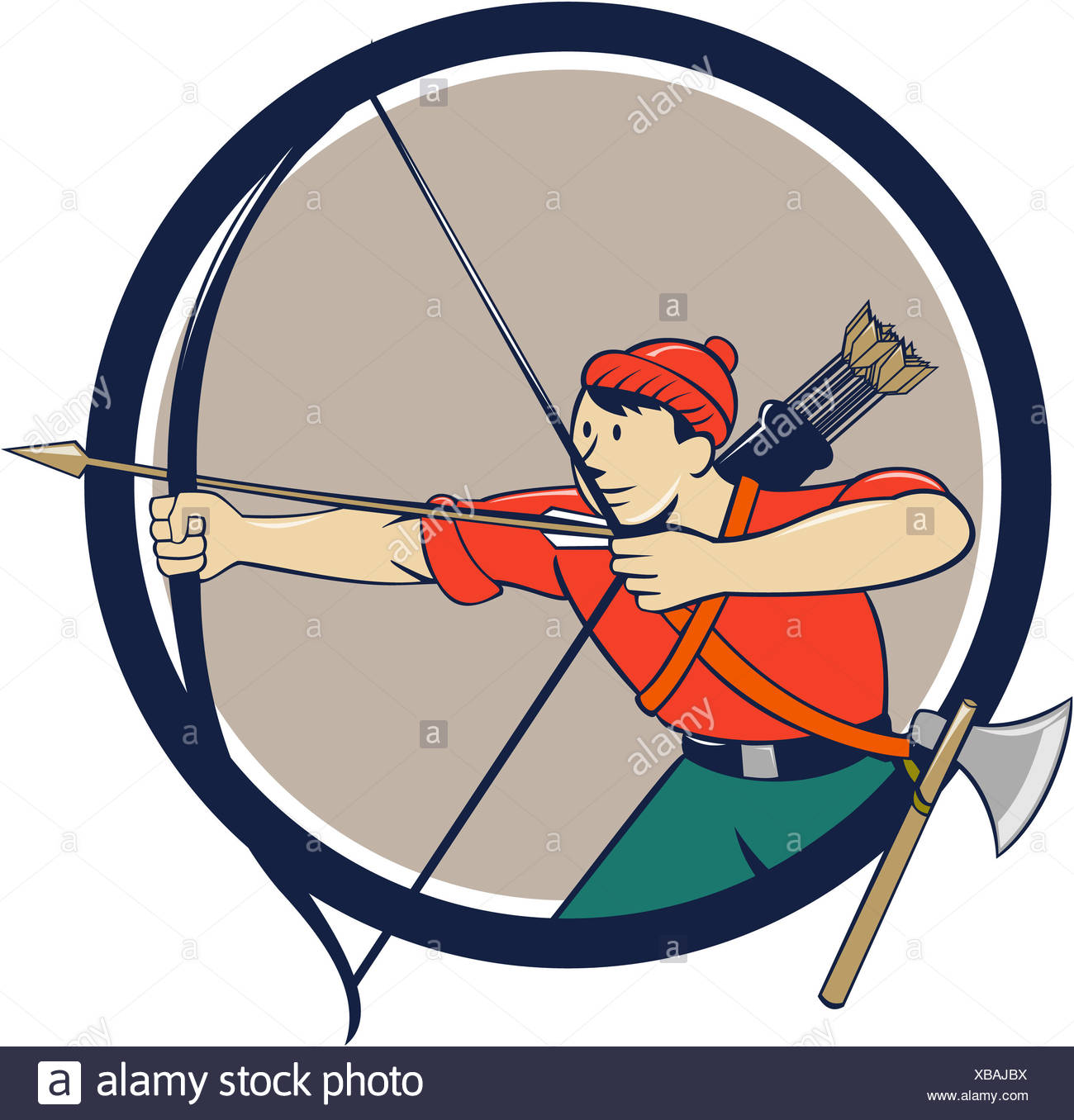 Archer Cartoon High Resolution Stock Photography and Images - Alamy