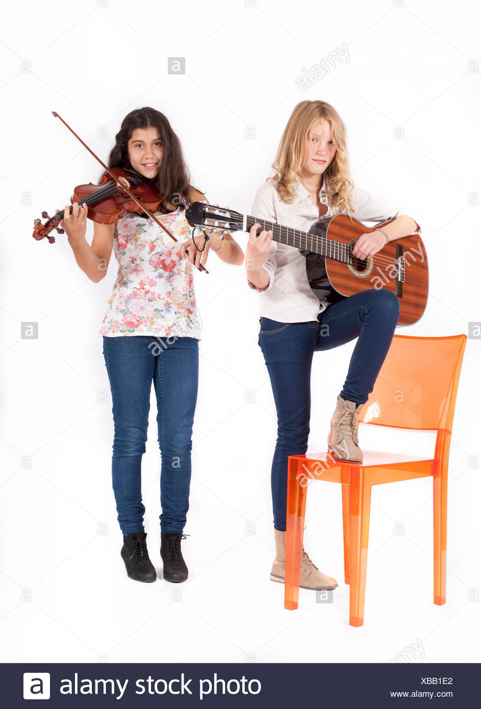 Playing Musical Instruments Teenagers Stock Photos & Playing Musical ...