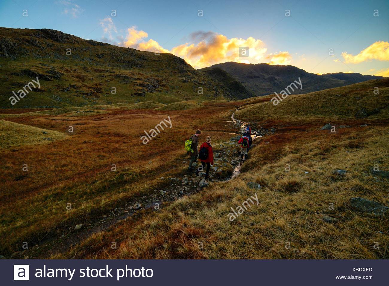 Group Of People Walking Countryside Stock Photos & Group Of People ...