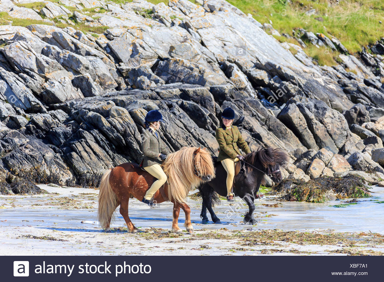 Girls Riding Shetland Pony High Resolution Stock Photography and Images ...
