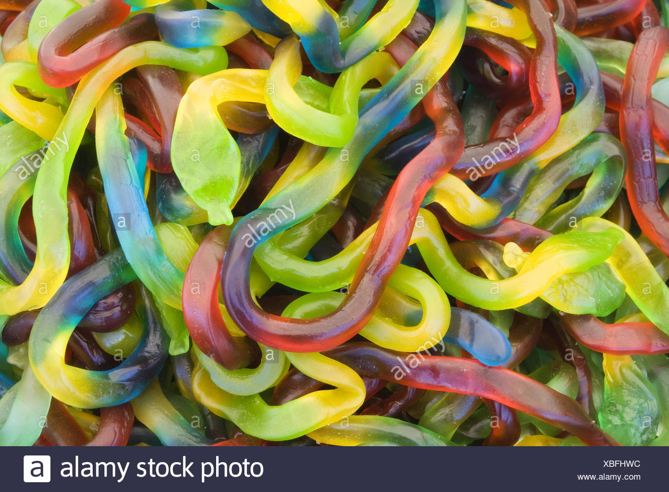 Sour Worms Jelly Sweets High Resolution Stock Photography and Images ...