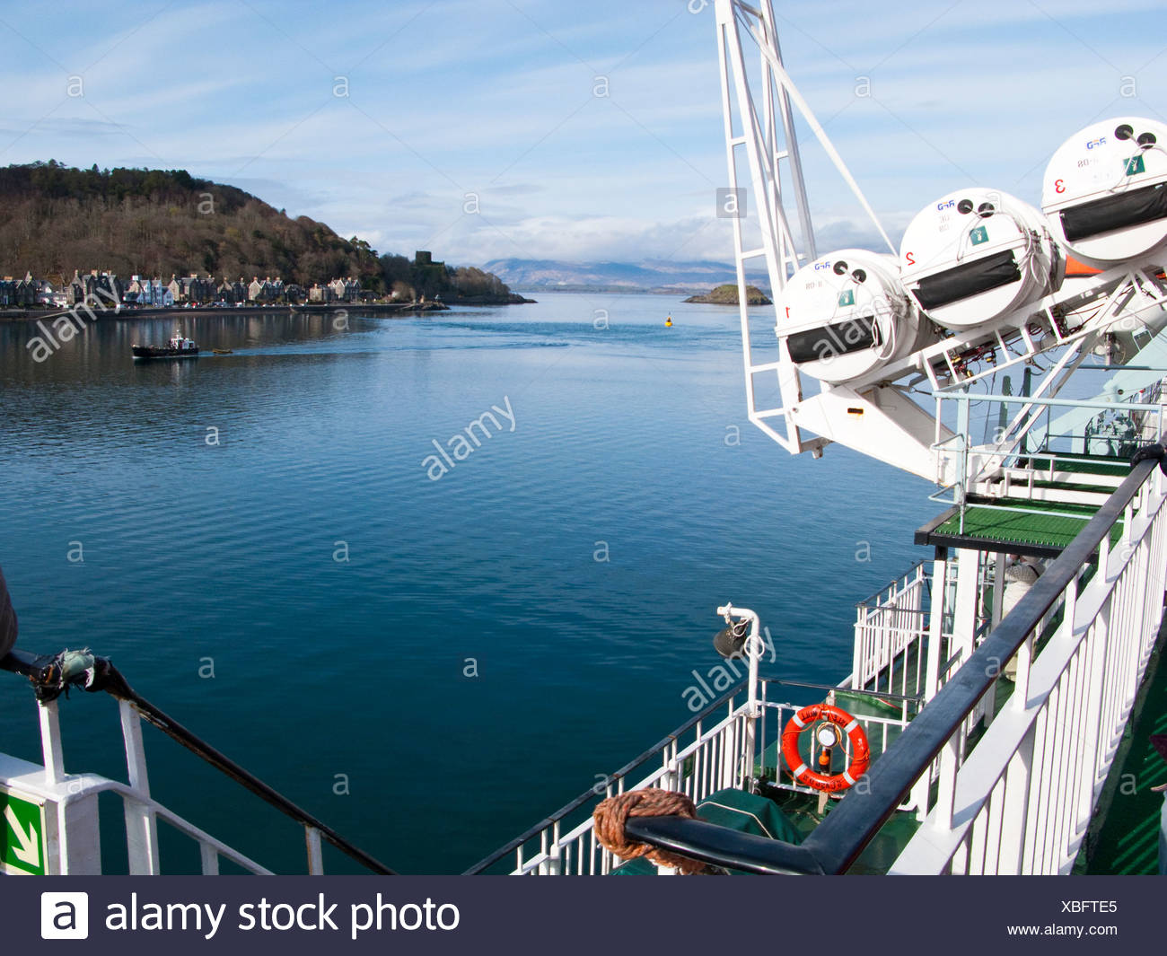 Life Saving Equipment Board Oban To Mull Car Ferry Scotland High ...