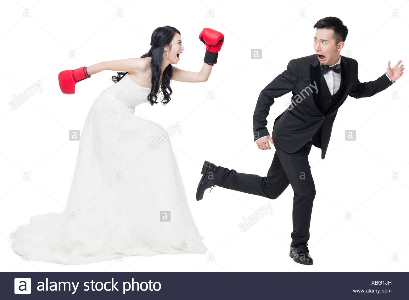 Bride And Groom Boxing High Resolution Stock Photography and Images - Alamy