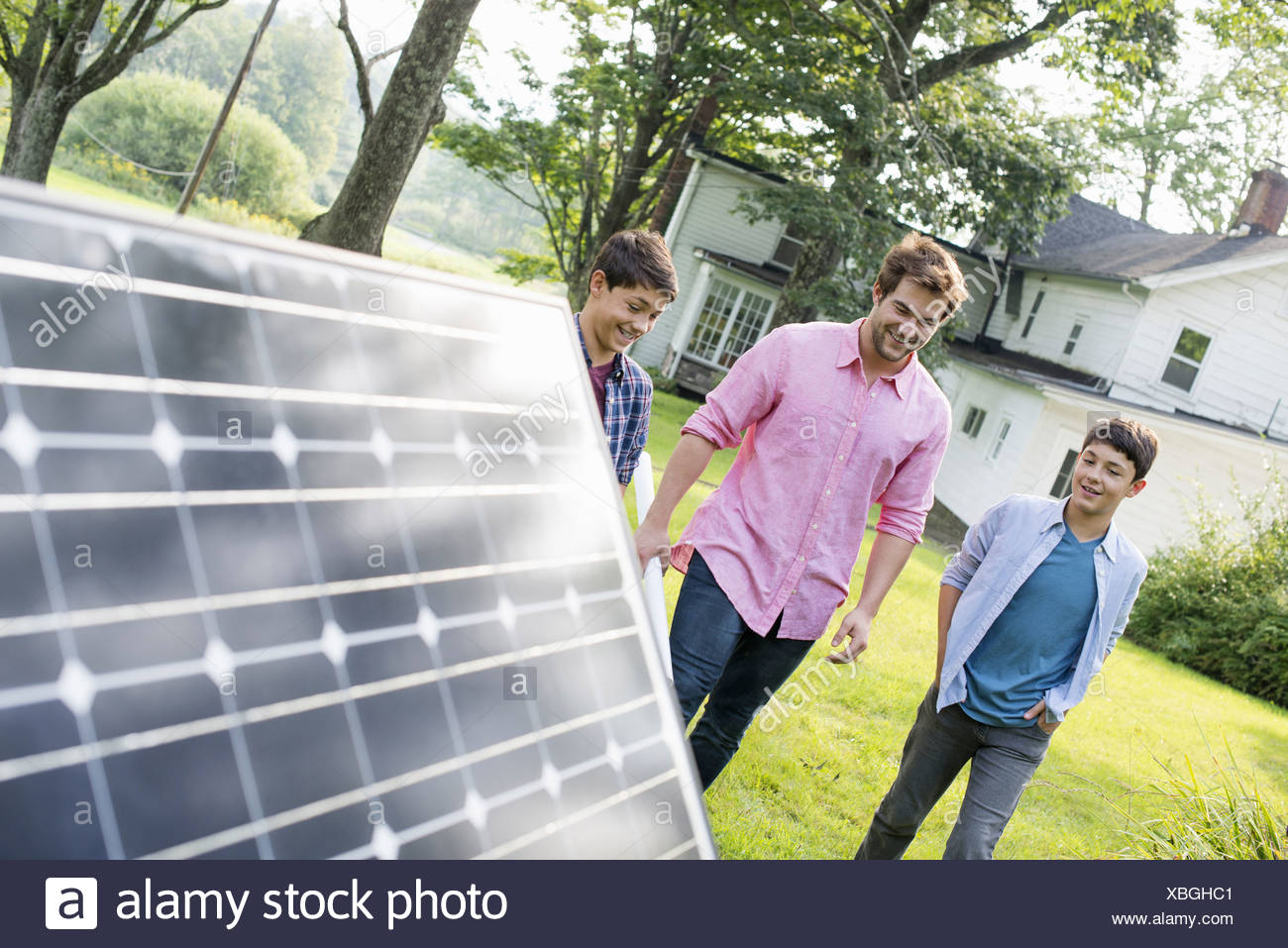 Adult And Child Walking To House High Resolution Stock Photography and ...