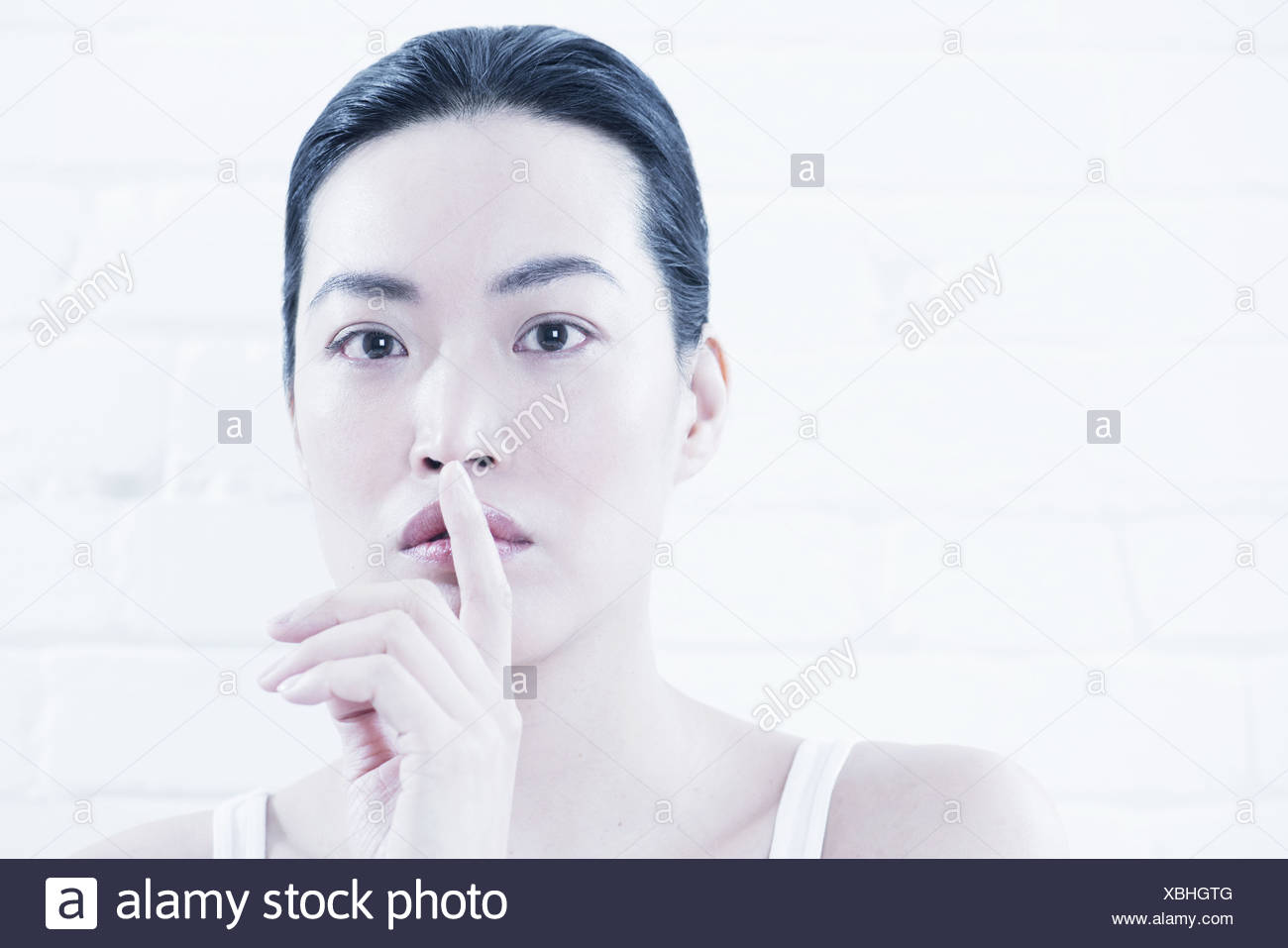 Finger On The Lips High Resolution Stock Photography and Images - Alamy