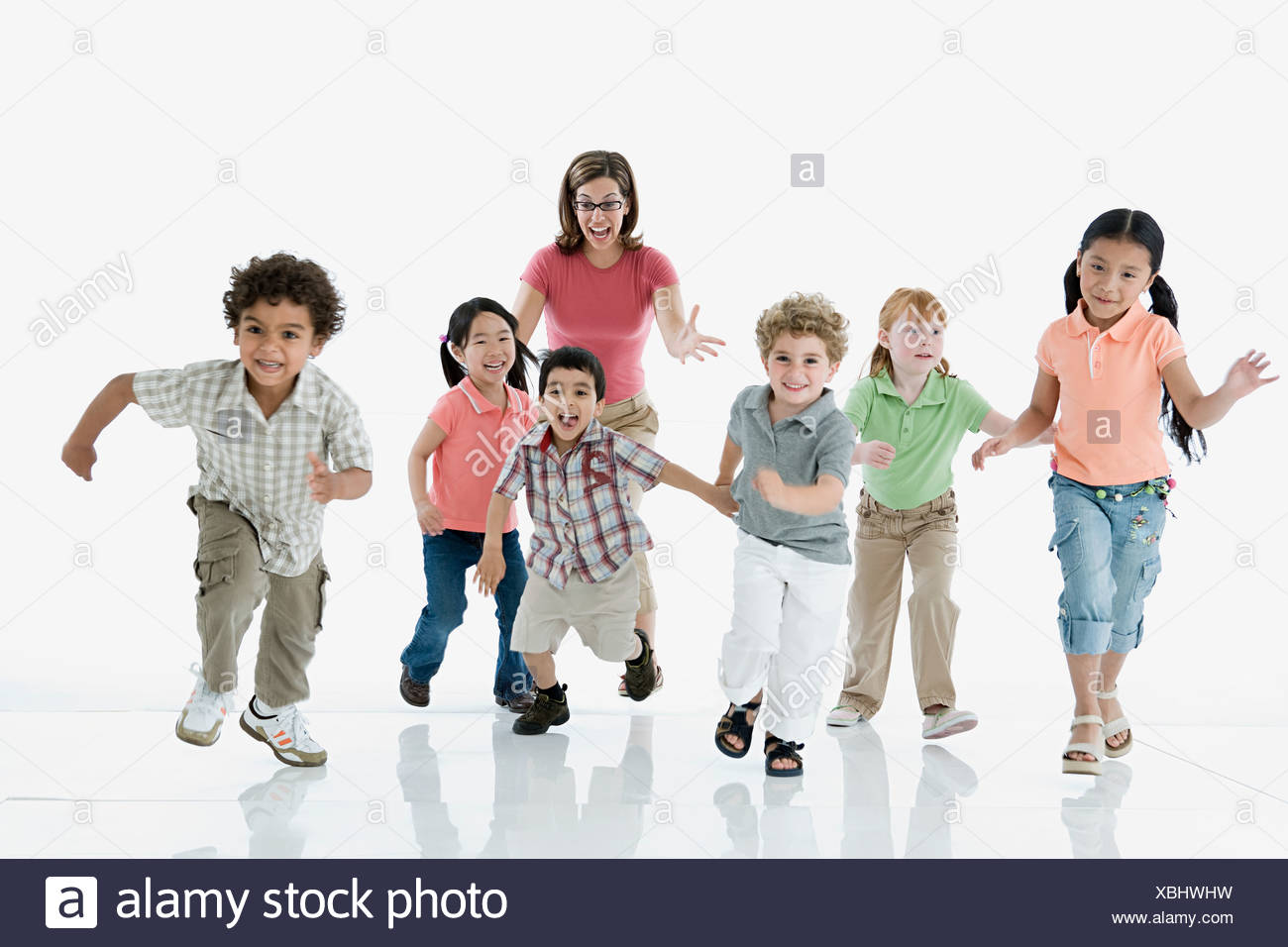 School Children Chasing High Resolution Stock Photography and Images ...