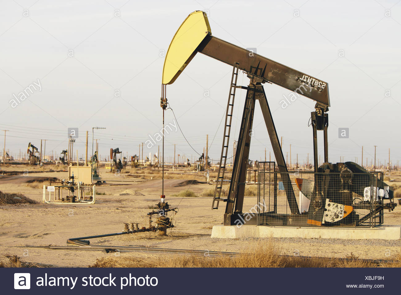 Oil Rig Sunset Land High Resolution Stock Photography and Images - Alamy