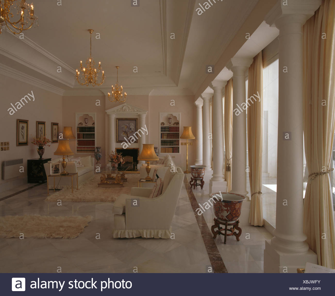 Traditional Villa Monochromatic Domestic High Resolution Stock ...
