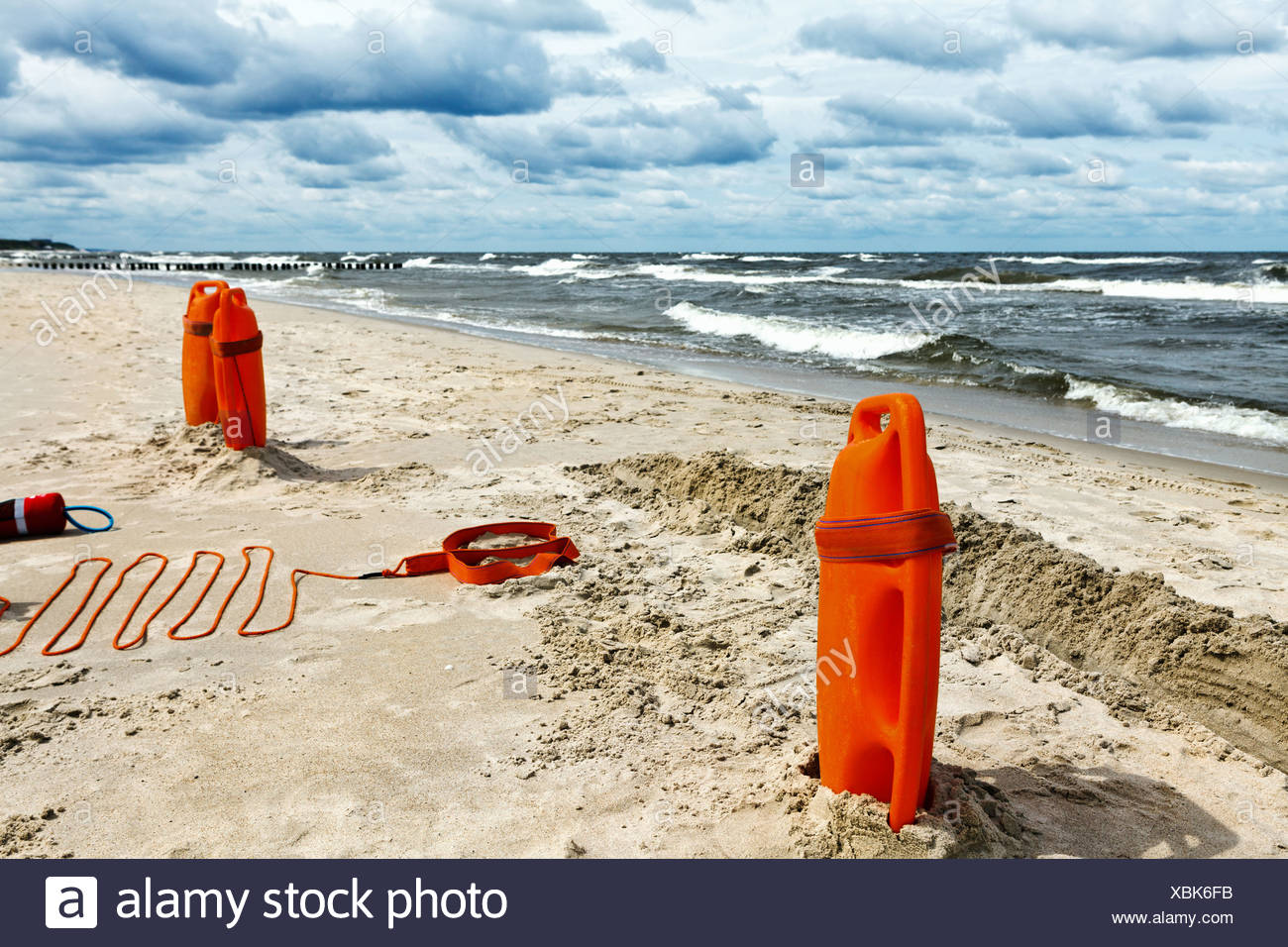 Lifeguard Beach Rescue Equipment High Resolution Stock Photography and ...
