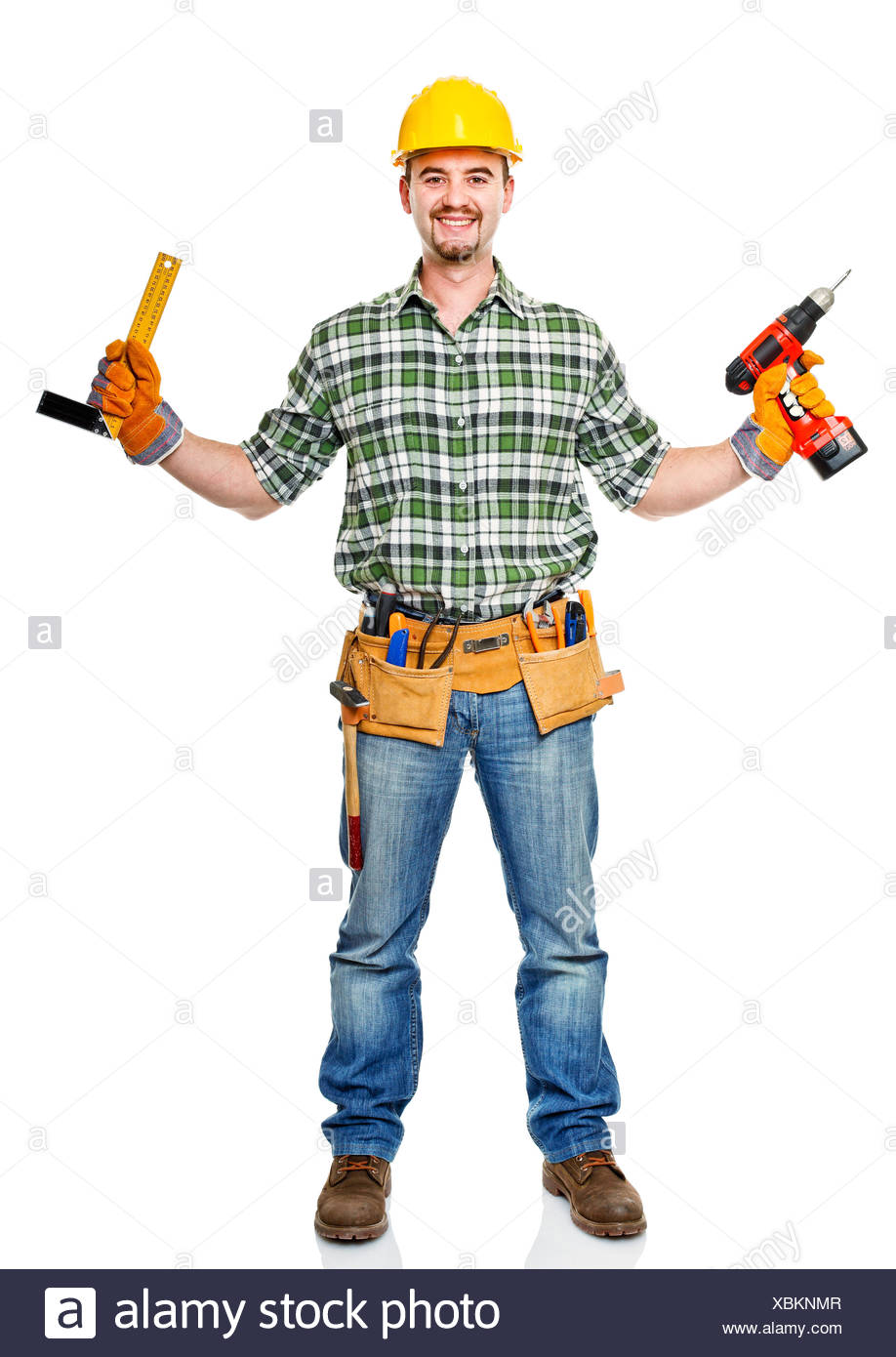 Construction Worker Cut Out Stock Images & Pictures - Alamy