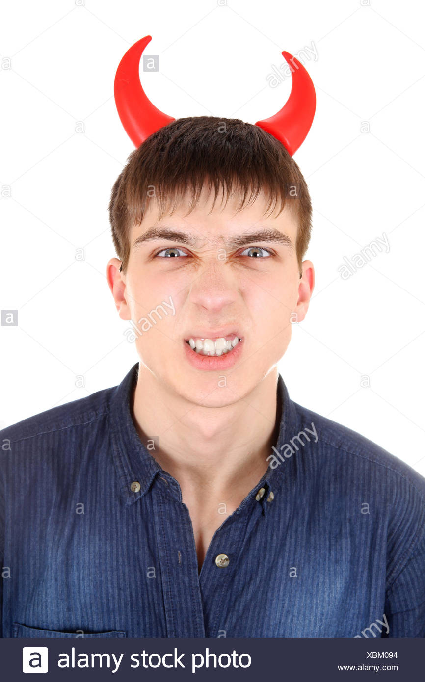 Man With Devil Horns High Resolution Stock Photography and Images - Alamy