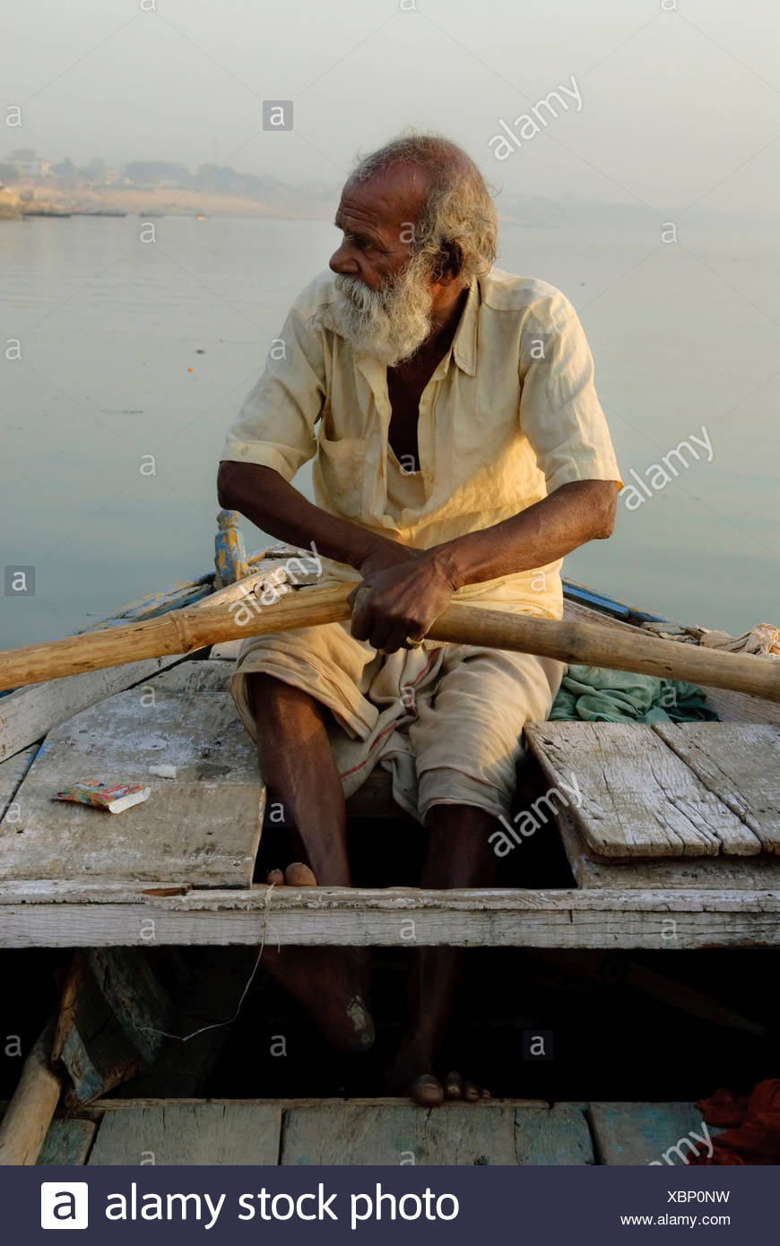 Indian Man Rowing Boat High Resolution Stock Photography and Images - Alamy