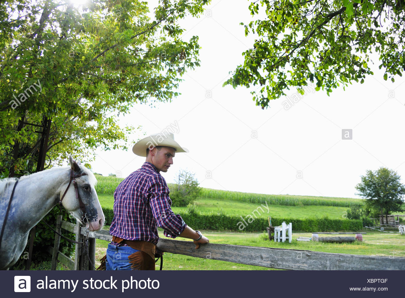 Cowboy Man Horse High Resolution Stock Photography and Images - Alamy