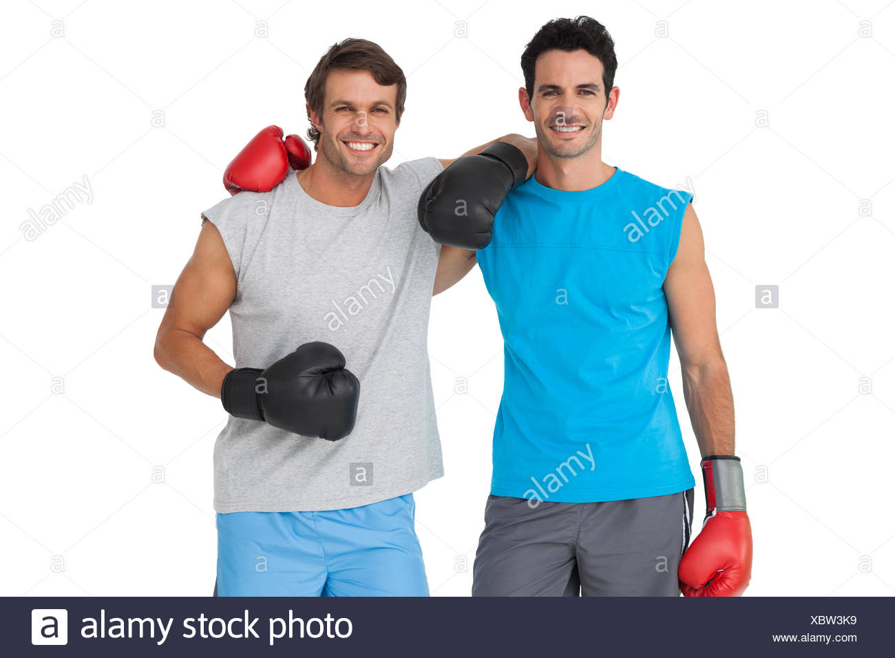 Two Young Male Boxing Friends Stock Photos & Two Young Male Boxing ...