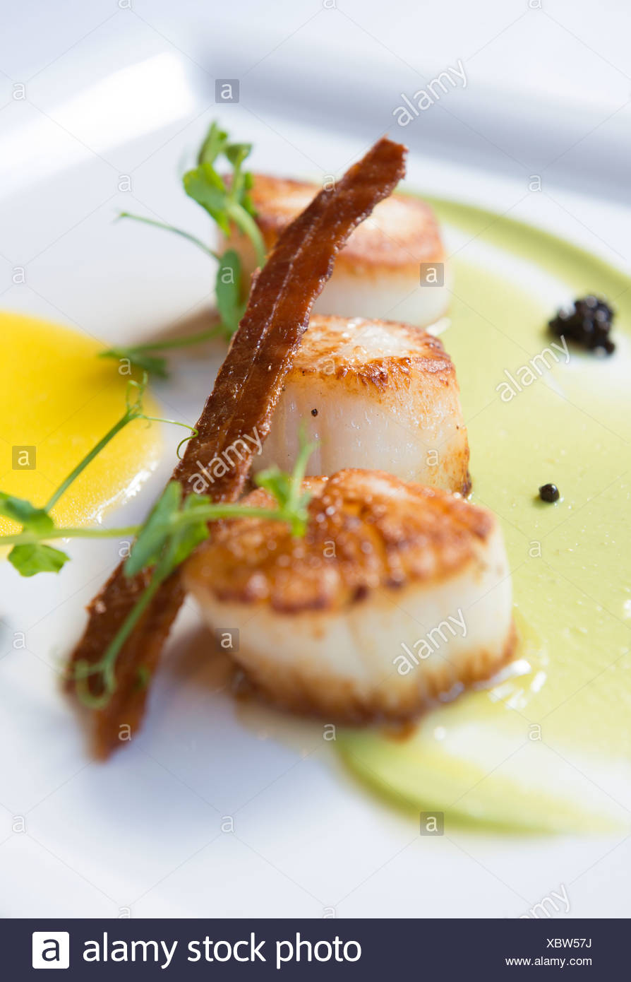 Scallops Plate High Resolution Stock Photography and Images - Alamy