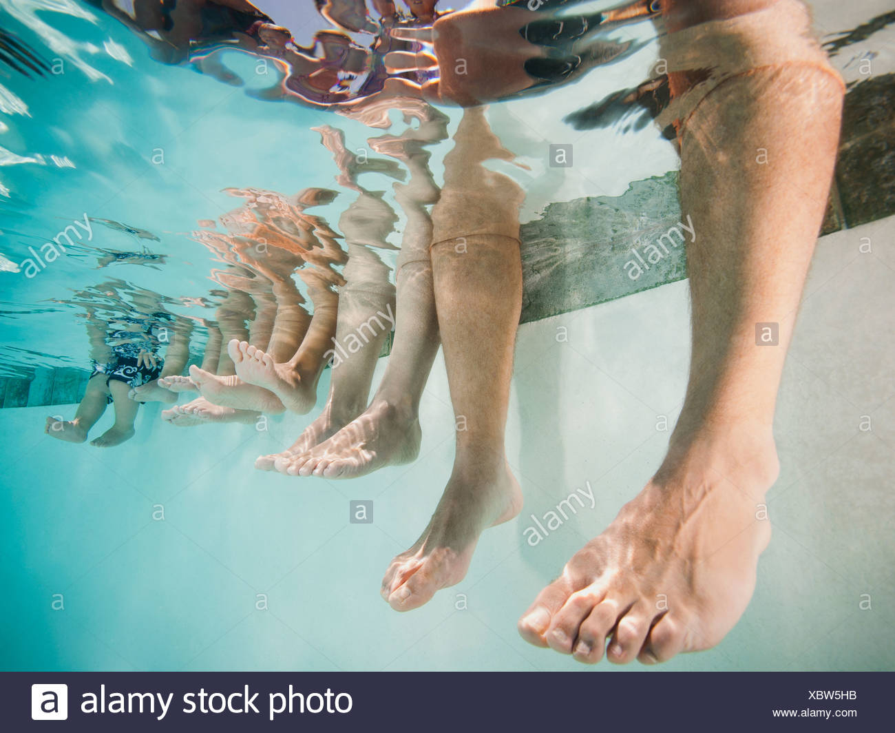 Underwater Family In Swimming Pool High Resolution Stock Photography ...