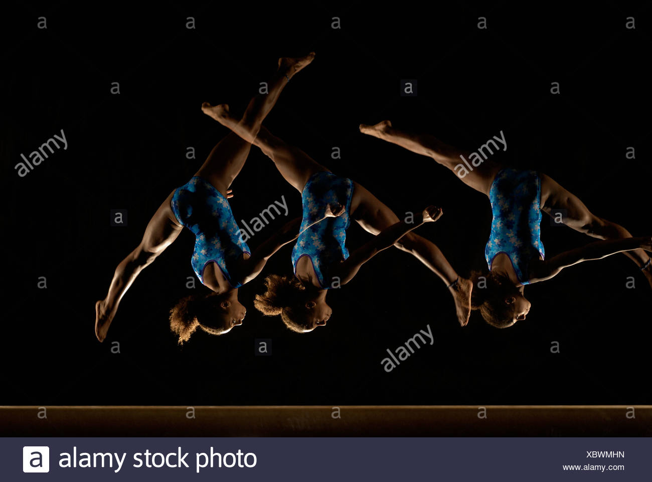 Somersault Gymnastics Competition High Resolution Stock Photography and ...