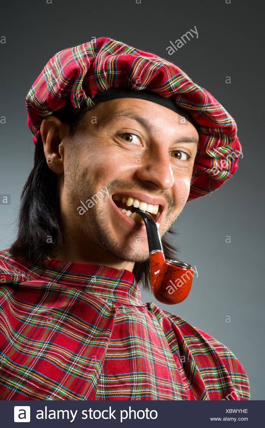 Funny Scotsman Smoking Pipe High Resolution Stock Photography and ...