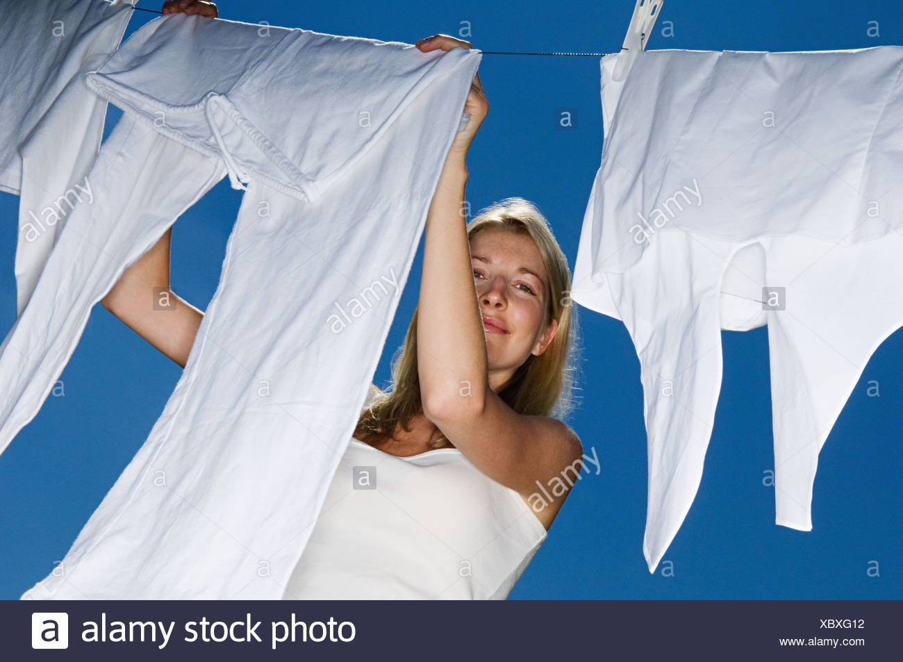 Hanging Out Washing High Resolution Stock Photography and Images - Alamy