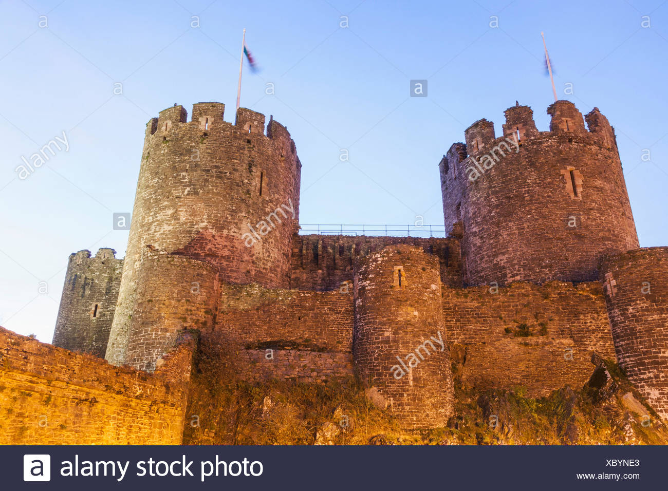 Conwy Castle At Night High Resolution Stock Photography and Images - Alamy
