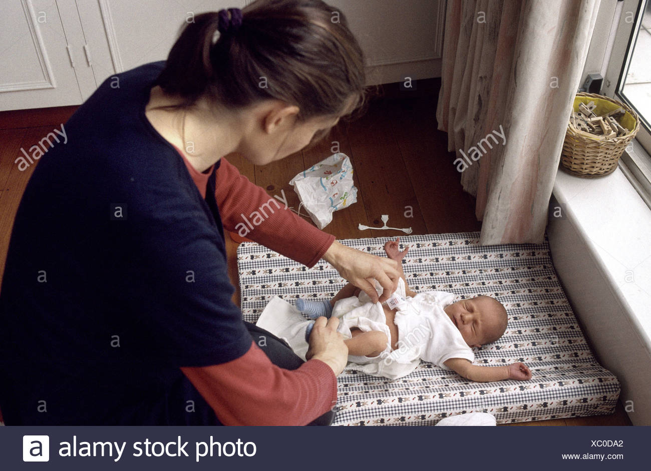 Changing Nappies High Resolution Stock Photography and Images - Alamy
