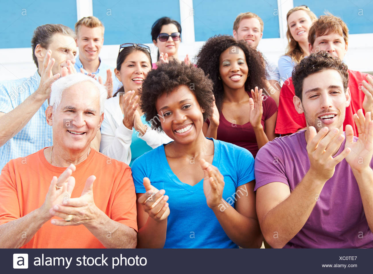 Audience Clapping And Cheering High Resolution Stock Photography and ...
