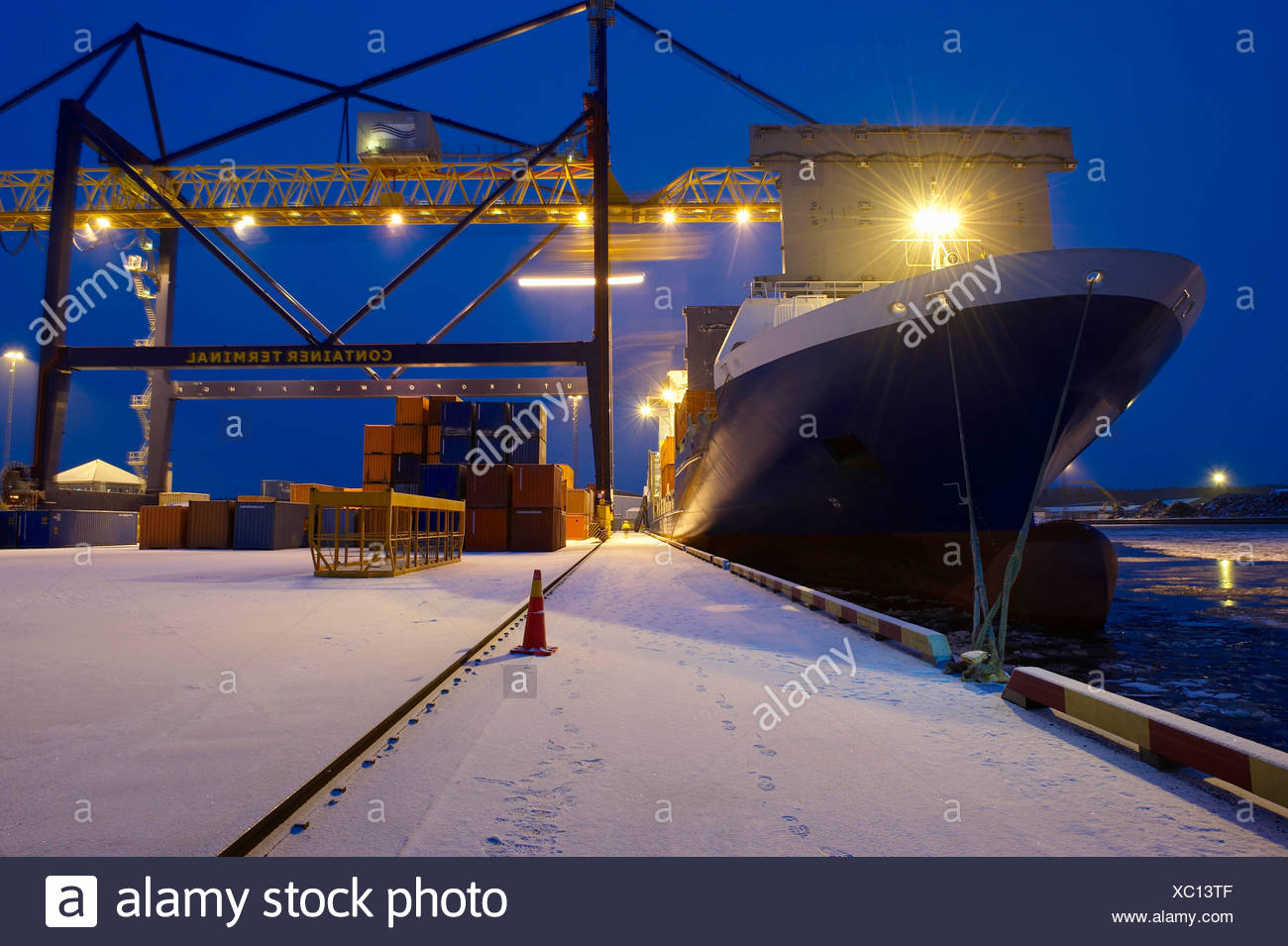 Unloading Shipping Container High Resolution Stock Photography and ...