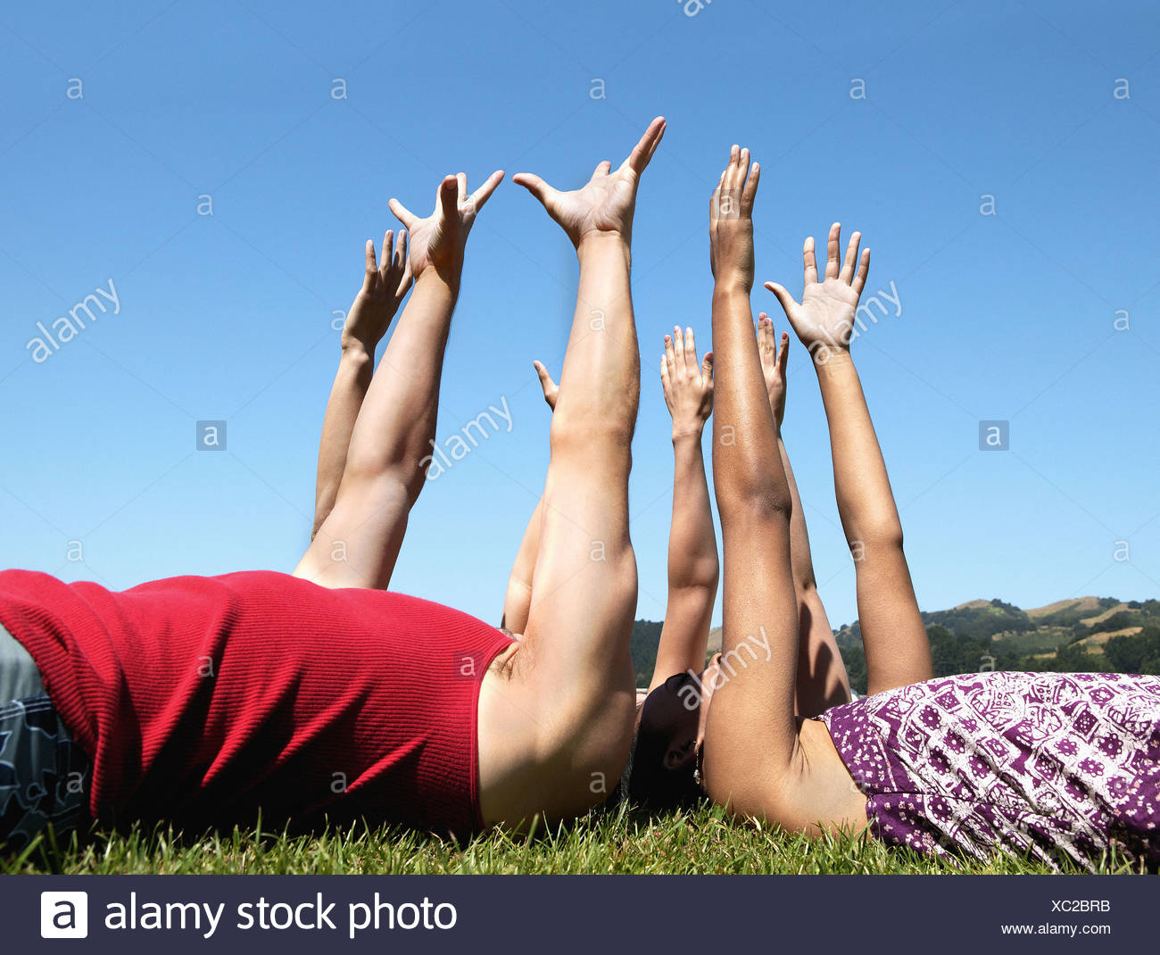 Raising_arms High Resolution Stock Photography and Images - Alamy