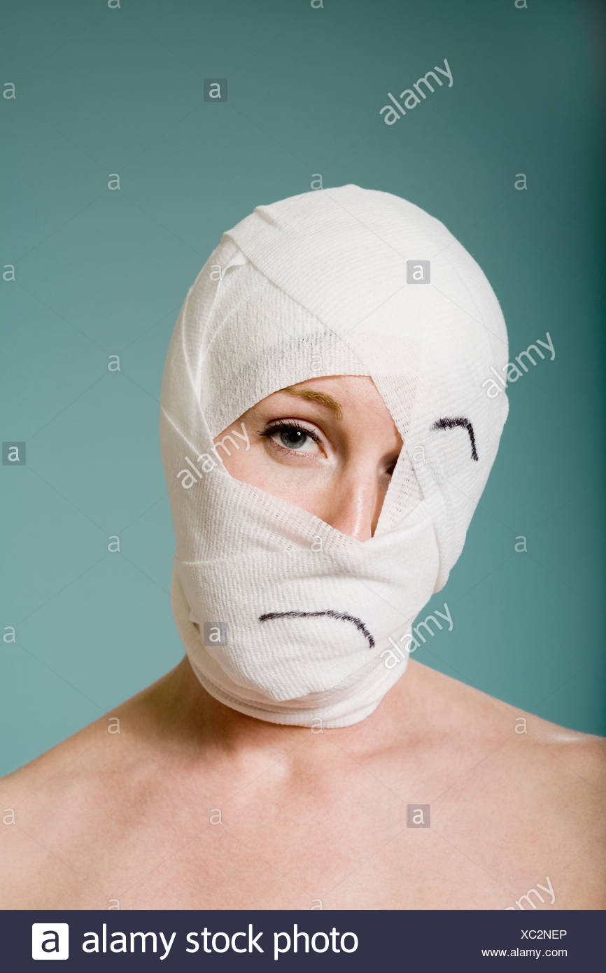 Woman Head Wrapped In Bandage High Resolution Stock Photography and ...