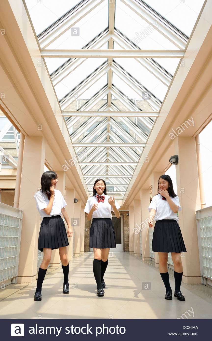 Teenagers Walking To School Uniform High Resolution Stock Photography ...