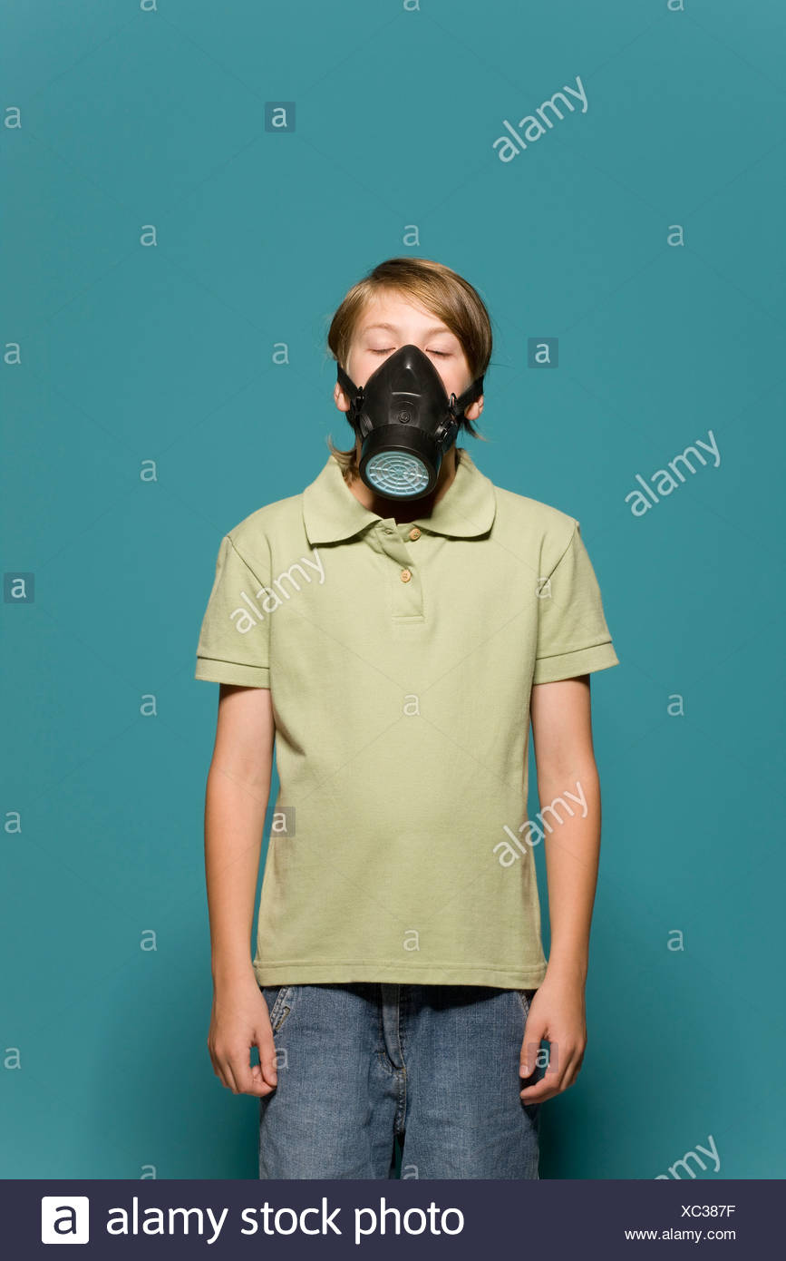Boy Wearing Gas Mask High Resolution Stock Photography and Images - Alamy