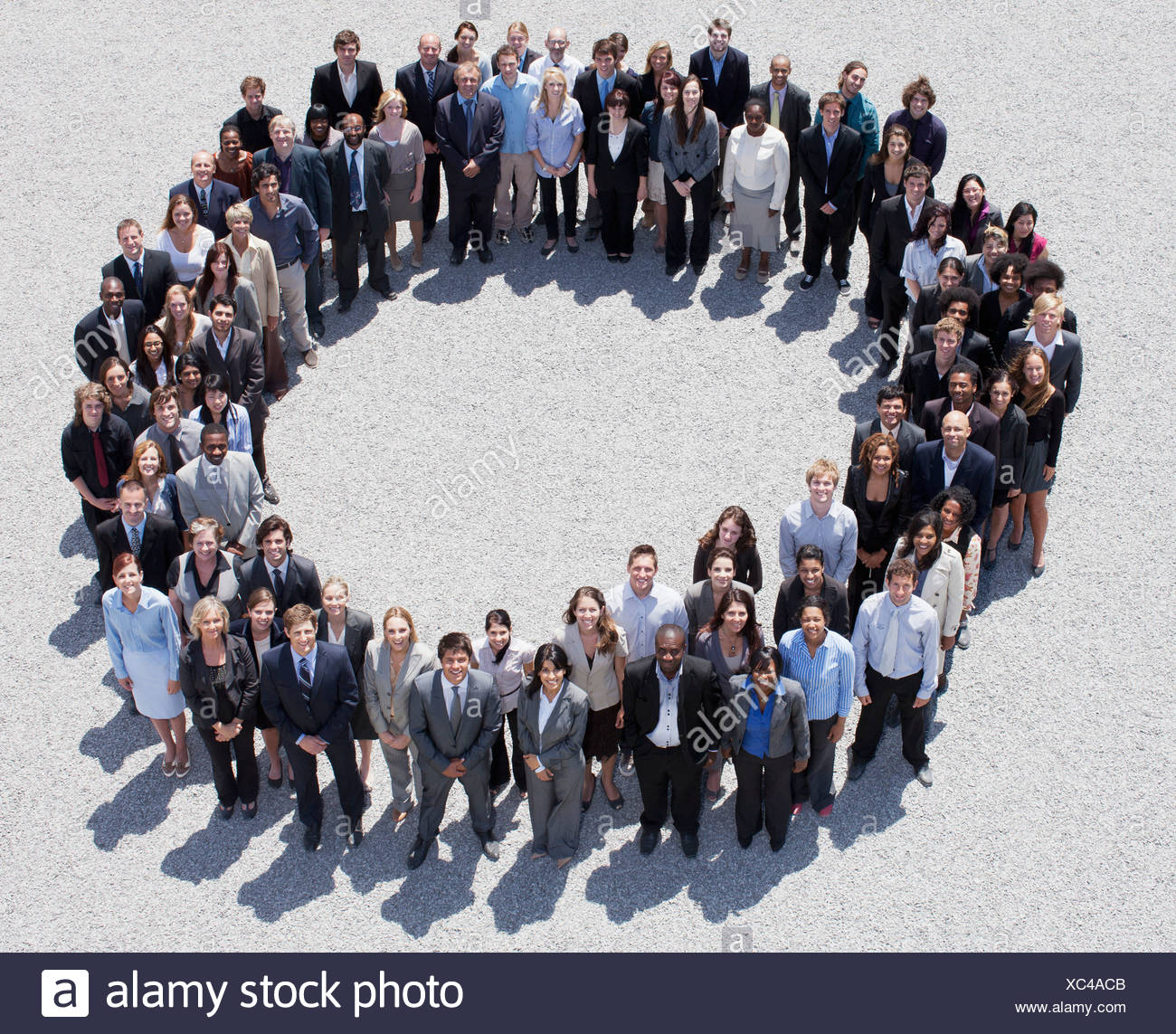 Large Group People Forming Shape Stock Photos & Large Group People ...
