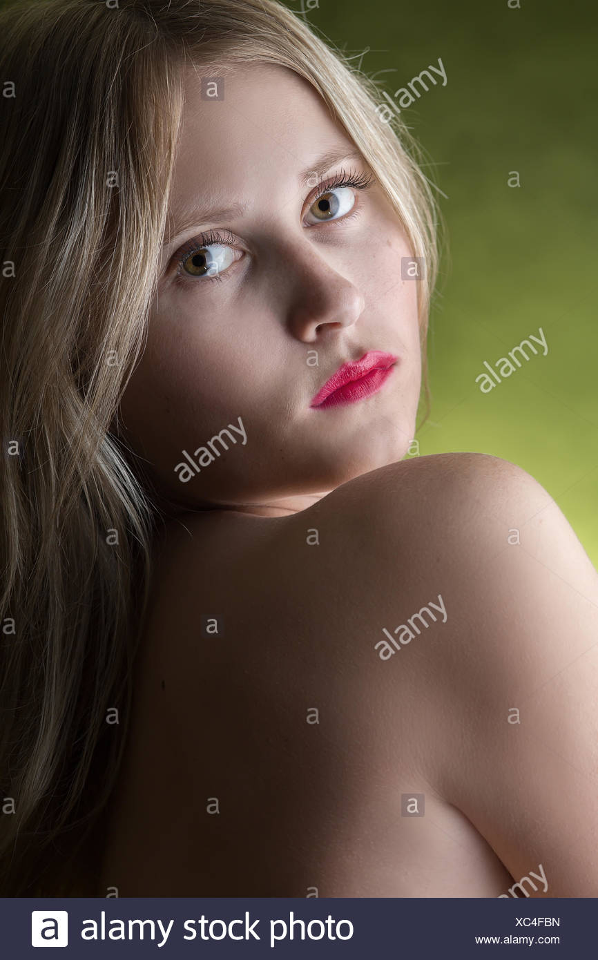 Scared Girl Looking Over Shoulder High Resolution Stock Photography and ...
