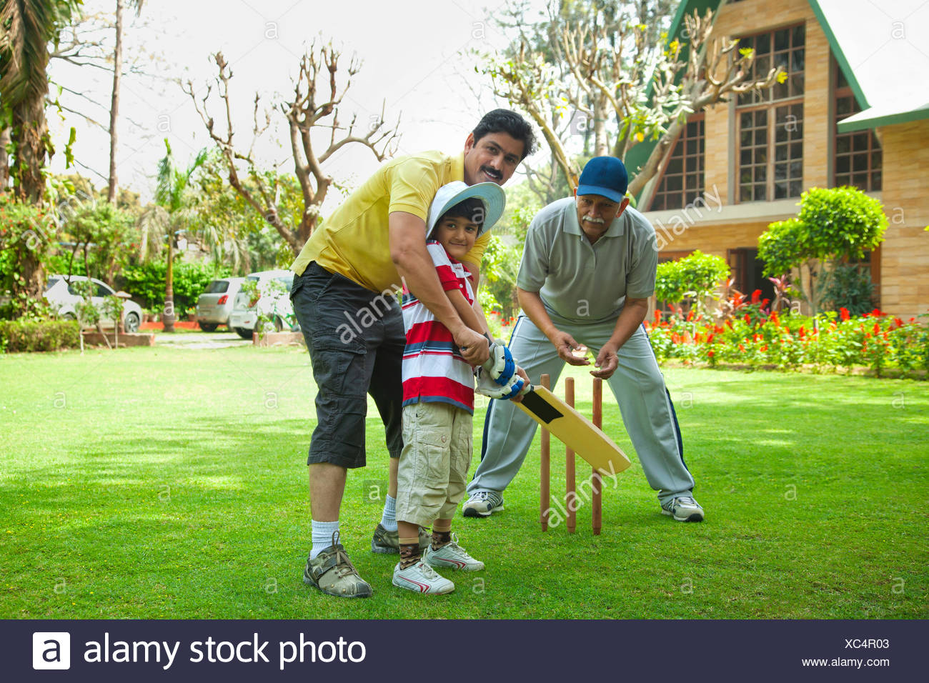 Indian Boy Playing Cricket High Resolution Stock Photography and Images ...