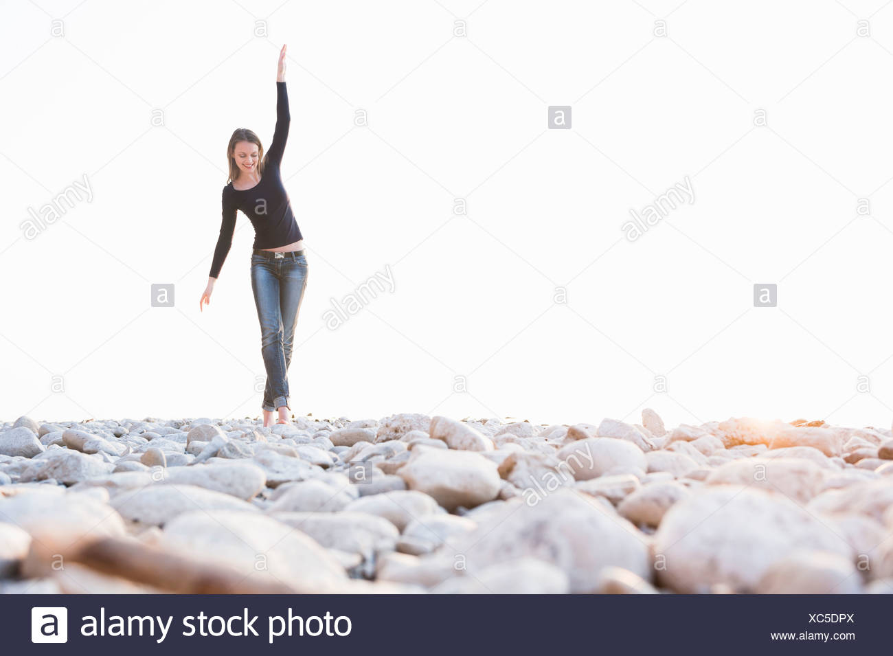 Walking On Stepping Stones Stock Photos & Walking On Stepping Stones ...