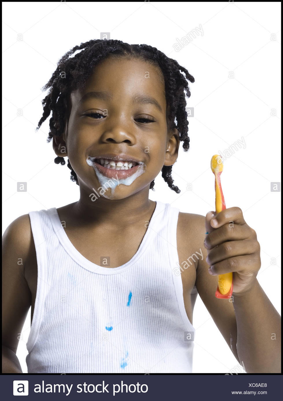 African American Boy Brushing Teeth Stock Photos & African American Boy ...