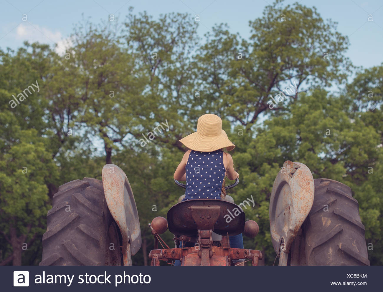Rear View Tractor High Resolution Stock Photography and Images - Alamy