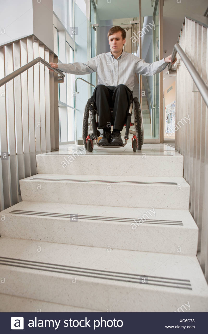 Wheelchair Down Stairs High Resolution Stock Photography and Images - Alamy