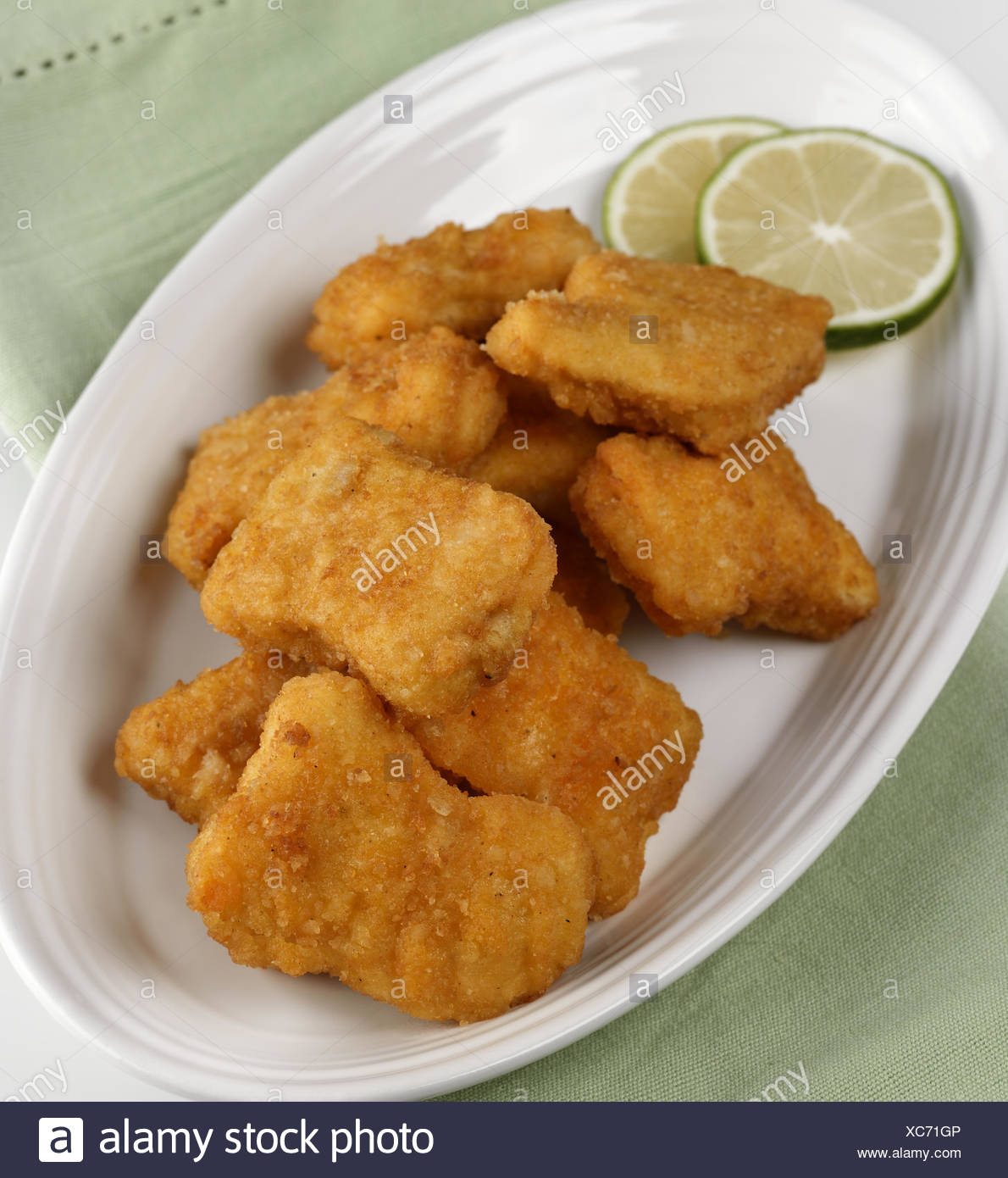 Breaded Chicken Nuggets Stock Photos & Breaded Chicken Nuggets Stock ...