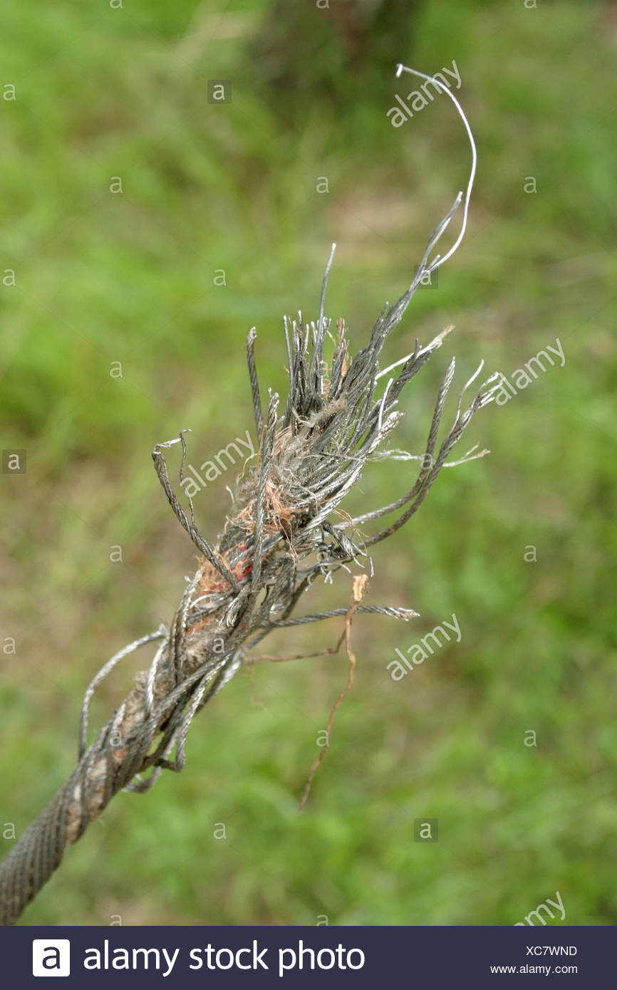 Broken Wire Rope Stock Photos & Broken Wire Rope Stock Images - Alamy