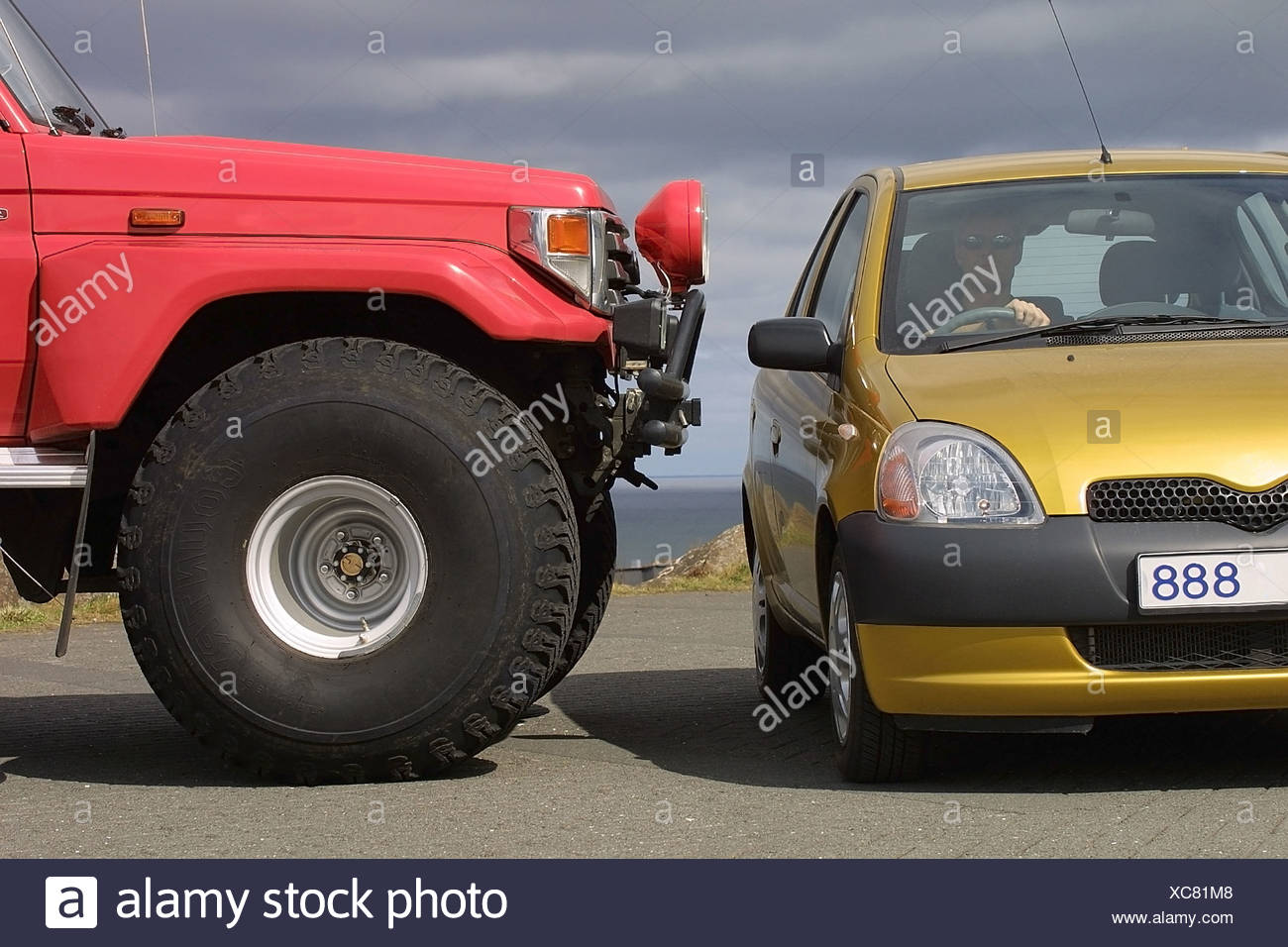 Big And Small Car High Resolution Stock Photography and Images - Alamy