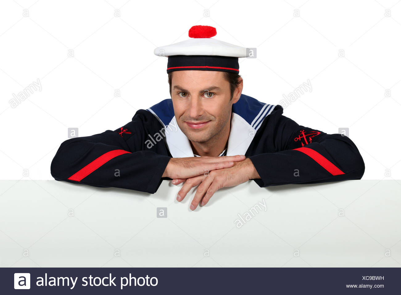 Man Wearing Sailor Hat Stock Photos & Man Wearing Sailor Hat Stock ...