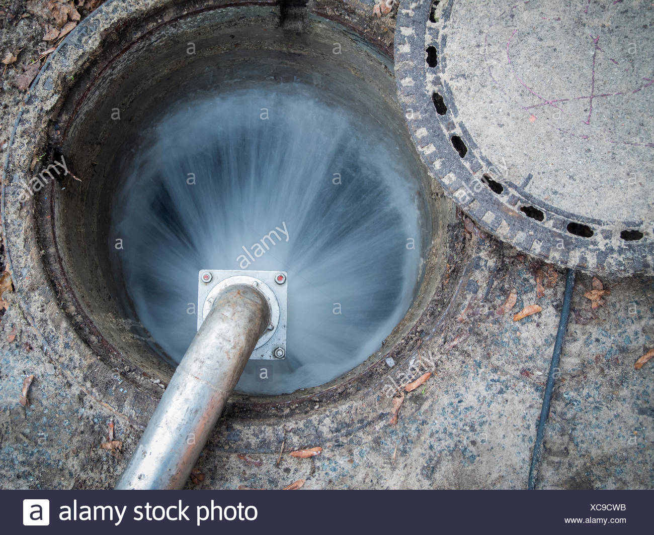 Manhole Water Shaft High Resolution Stock Photography and Images - Alamy