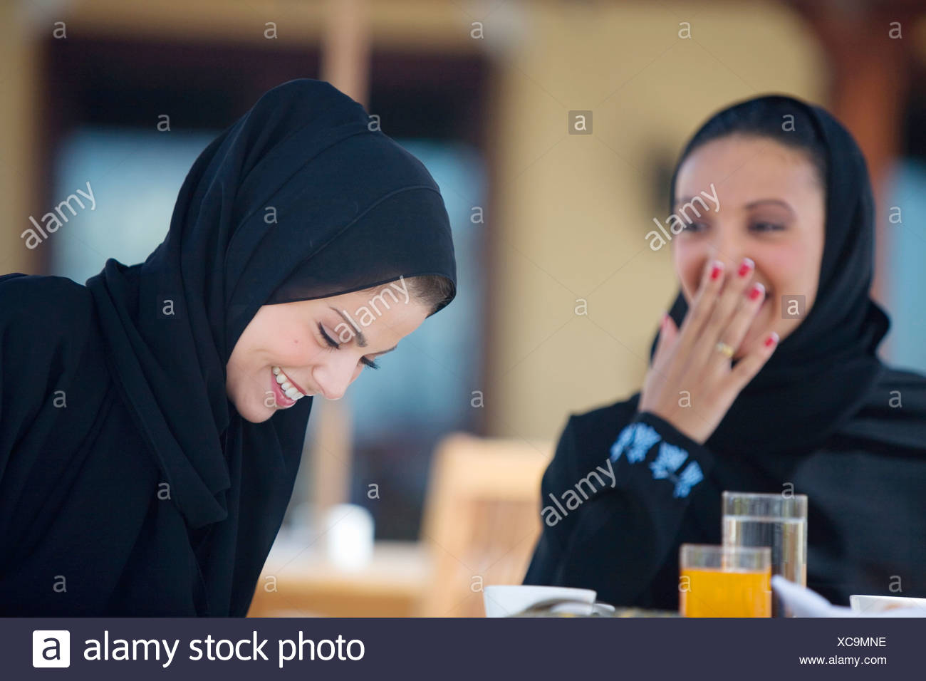 Arab Women Laugh Not Man Stock Photos & Arab Women Laugh Not Man Stock ...