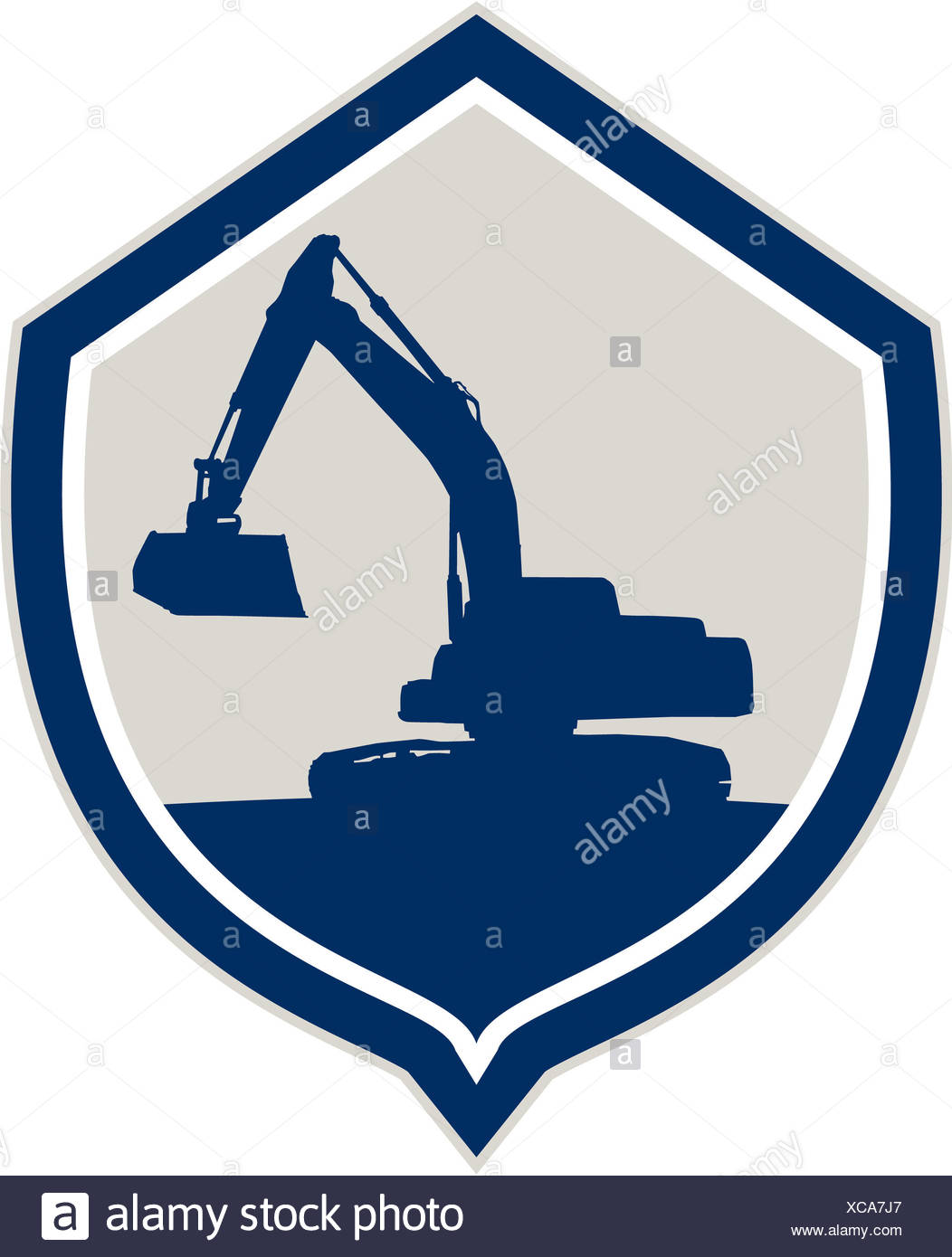 Digger Silhouette High Resolution Stock Photography and Images - Alamy